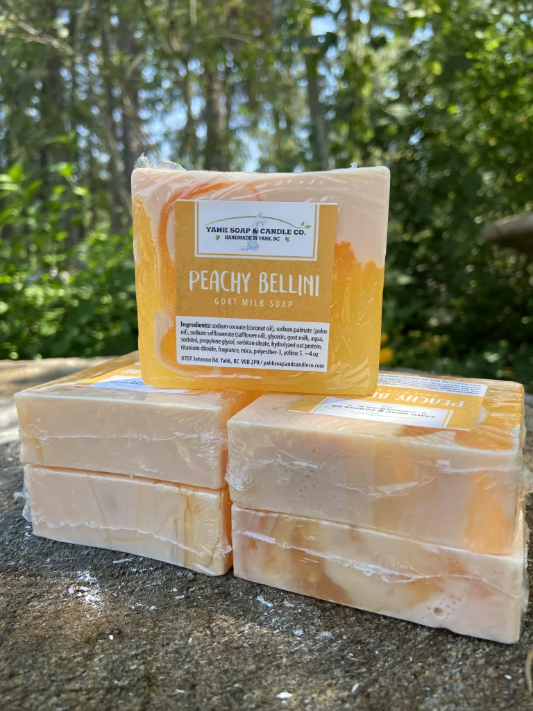 Peachy Bellini Goat Milk Soap - Yahk Soap & Candle Company