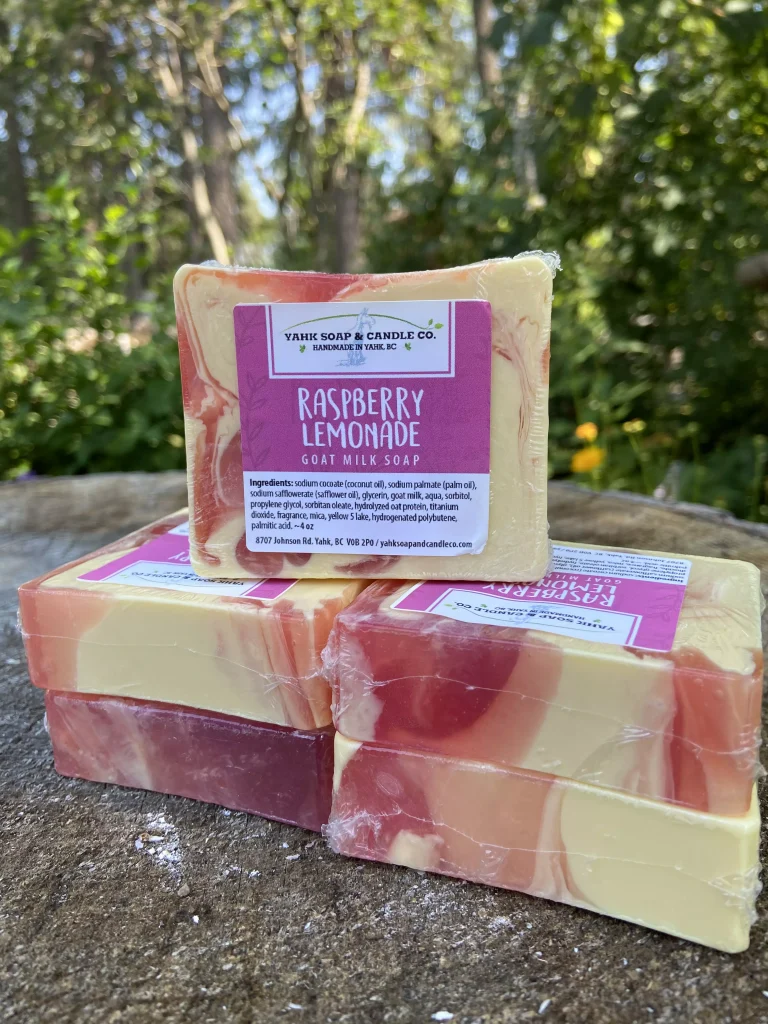Raspberry Lemonade Goat Milk Soap - Yahk Soap & Candle Company